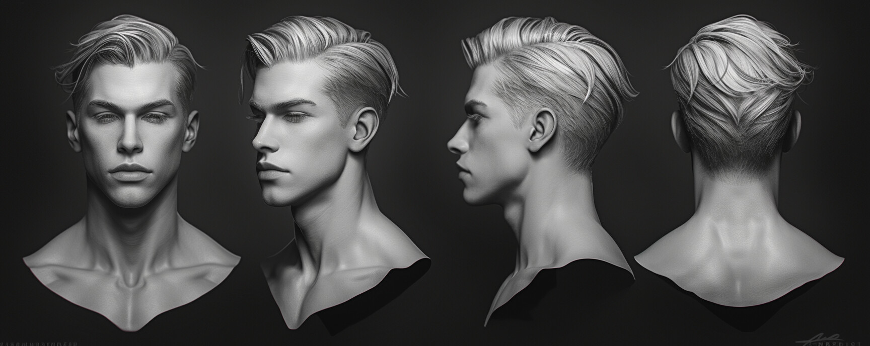 3D Head Sculpt References in 4K - Tika Art - +300 Male Head Sculpt ...