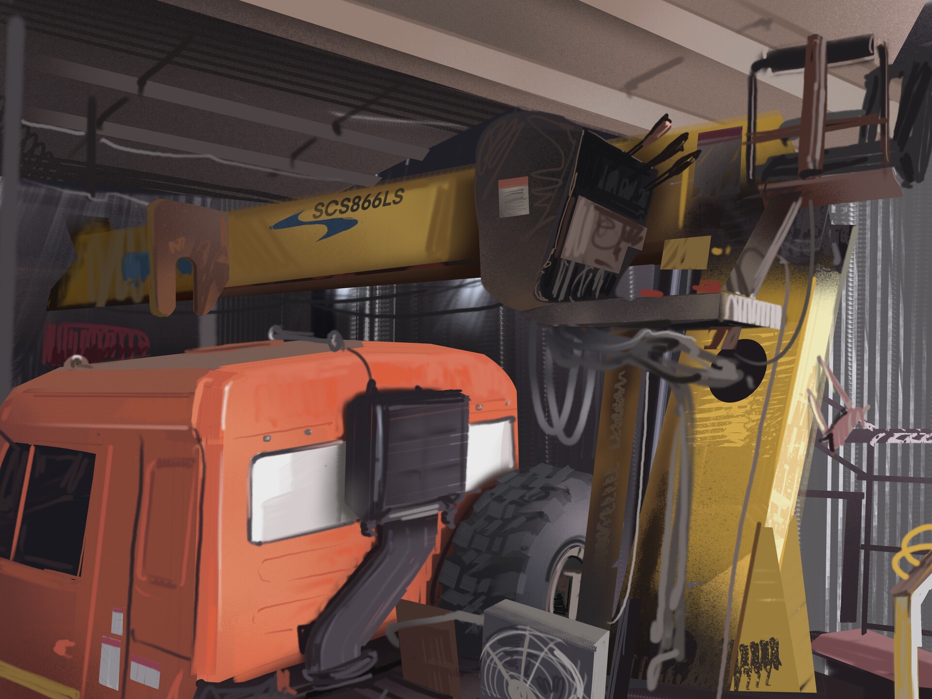 ArtStation - Inside of the Garage