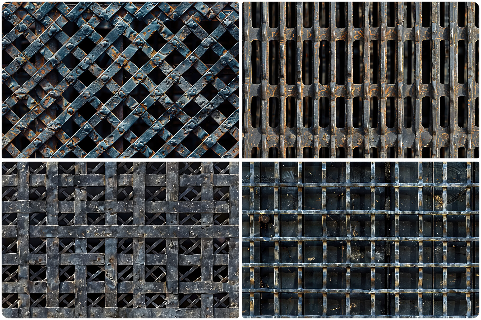 Alexander Nedviga - 30 Metal Grate Texture Backgrounds
