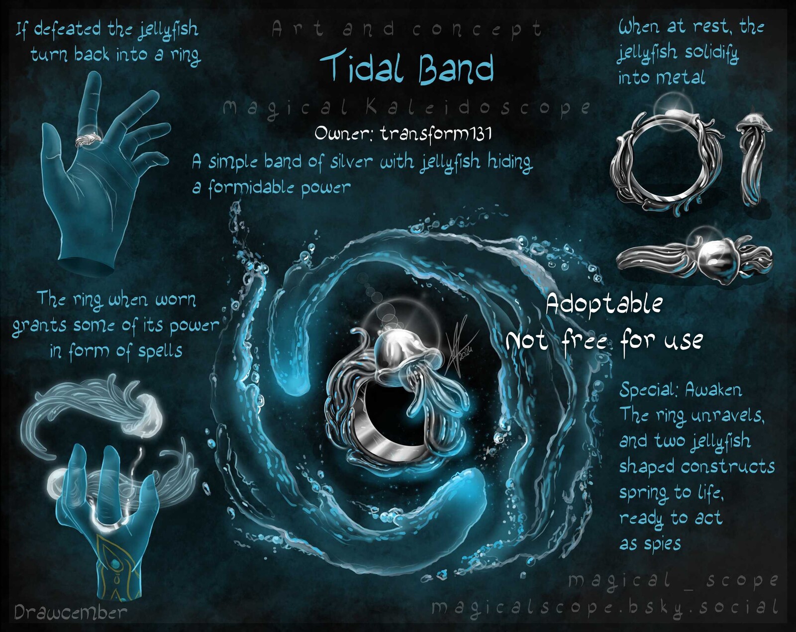 Magical Kaleidoscope - Drawcember 2024 Tidal Band