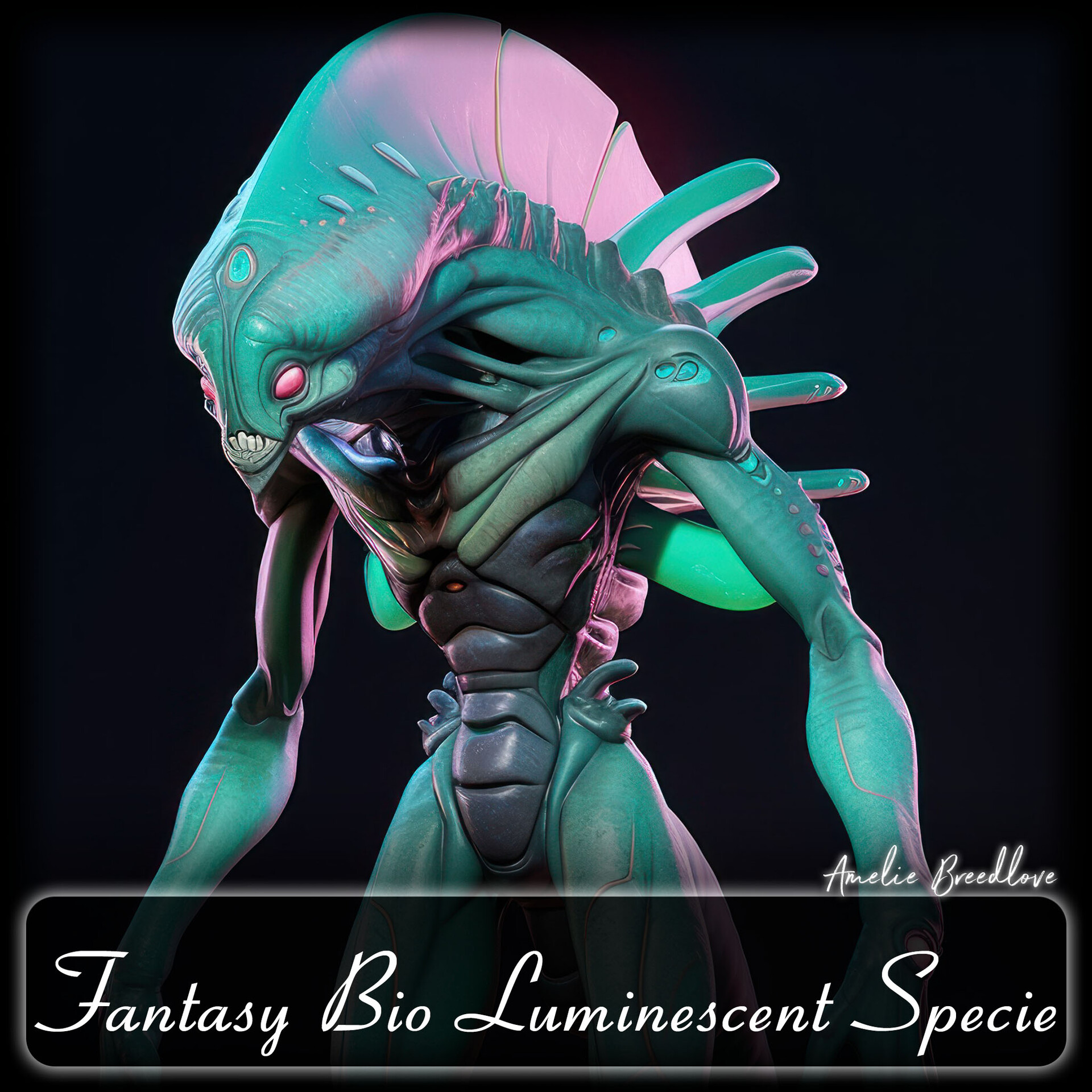 ArtStation - 200 Fantasy Bio Luminescent Specie Alien Reference Pack ...