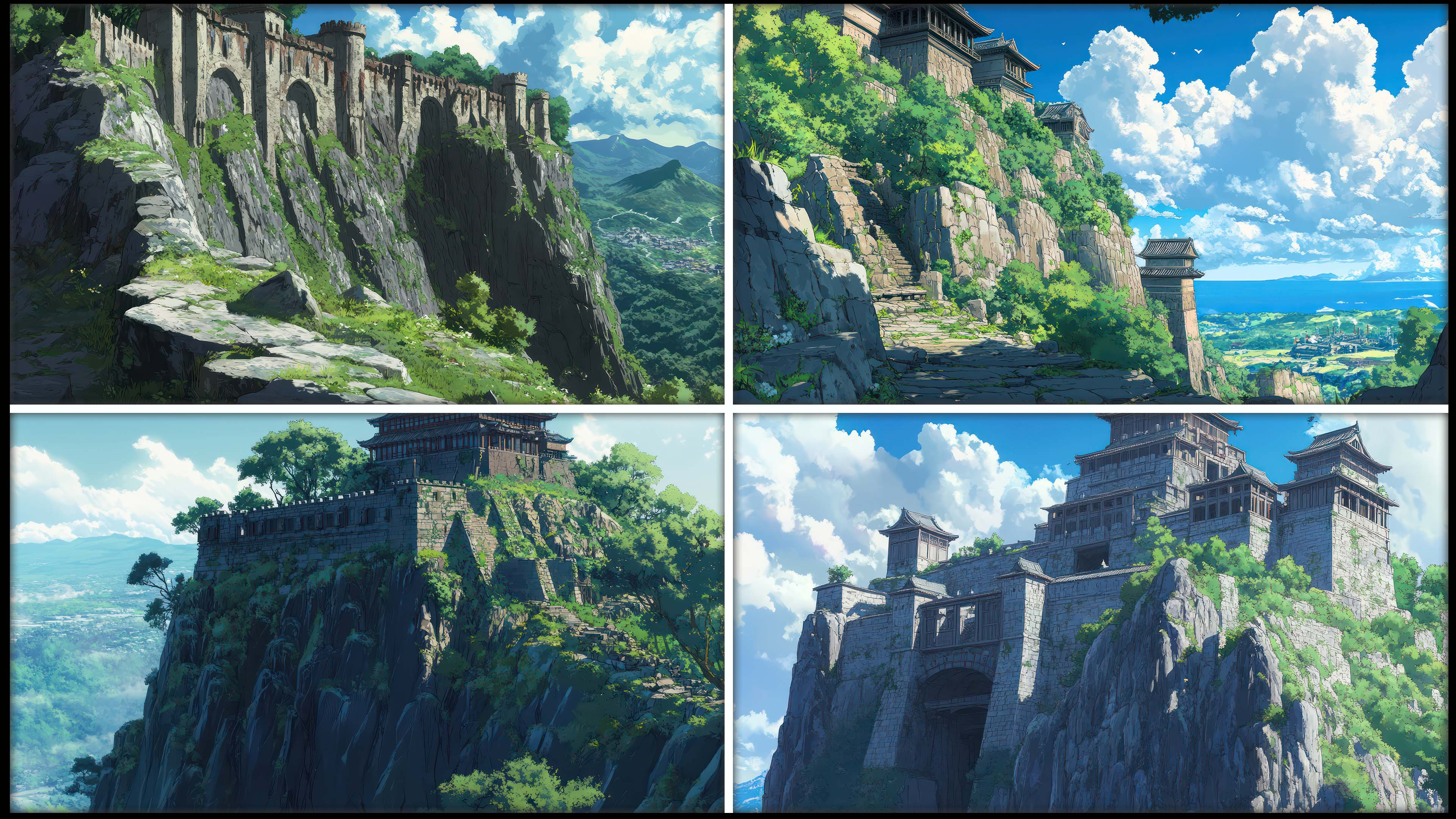 Ferial Concept - 🔹200 Clifftop Fortress - Anime Concept Reference Image ...