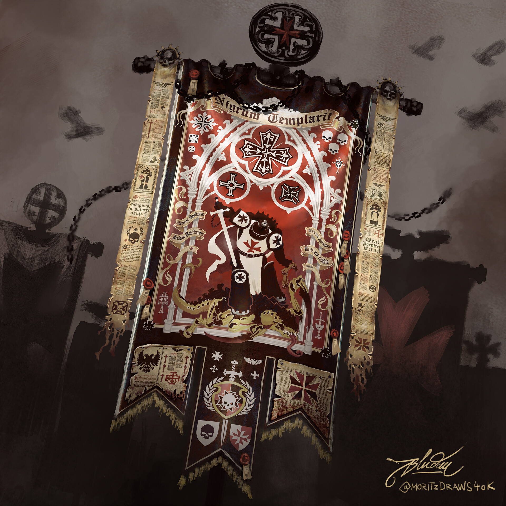 black templars banner