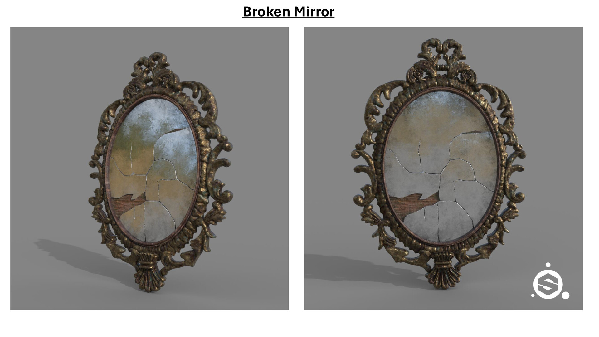 ArtStation - Broken Mirror Texturing Work