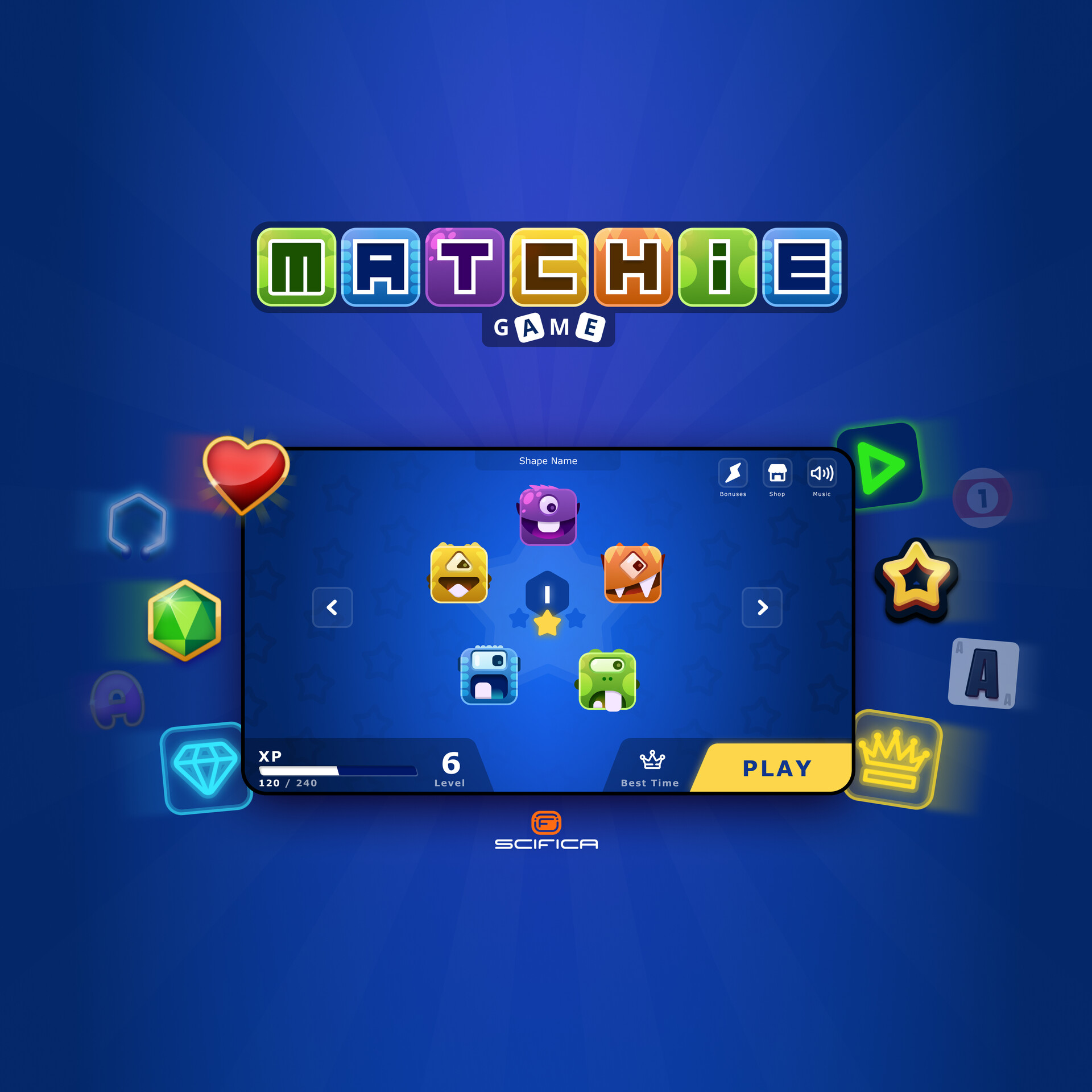 ArtStation - Matchie Game User interface Art