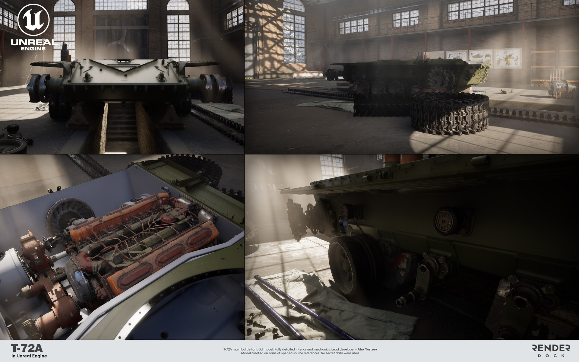 RenderDock - T-72A Unreal build-up. Vol. II