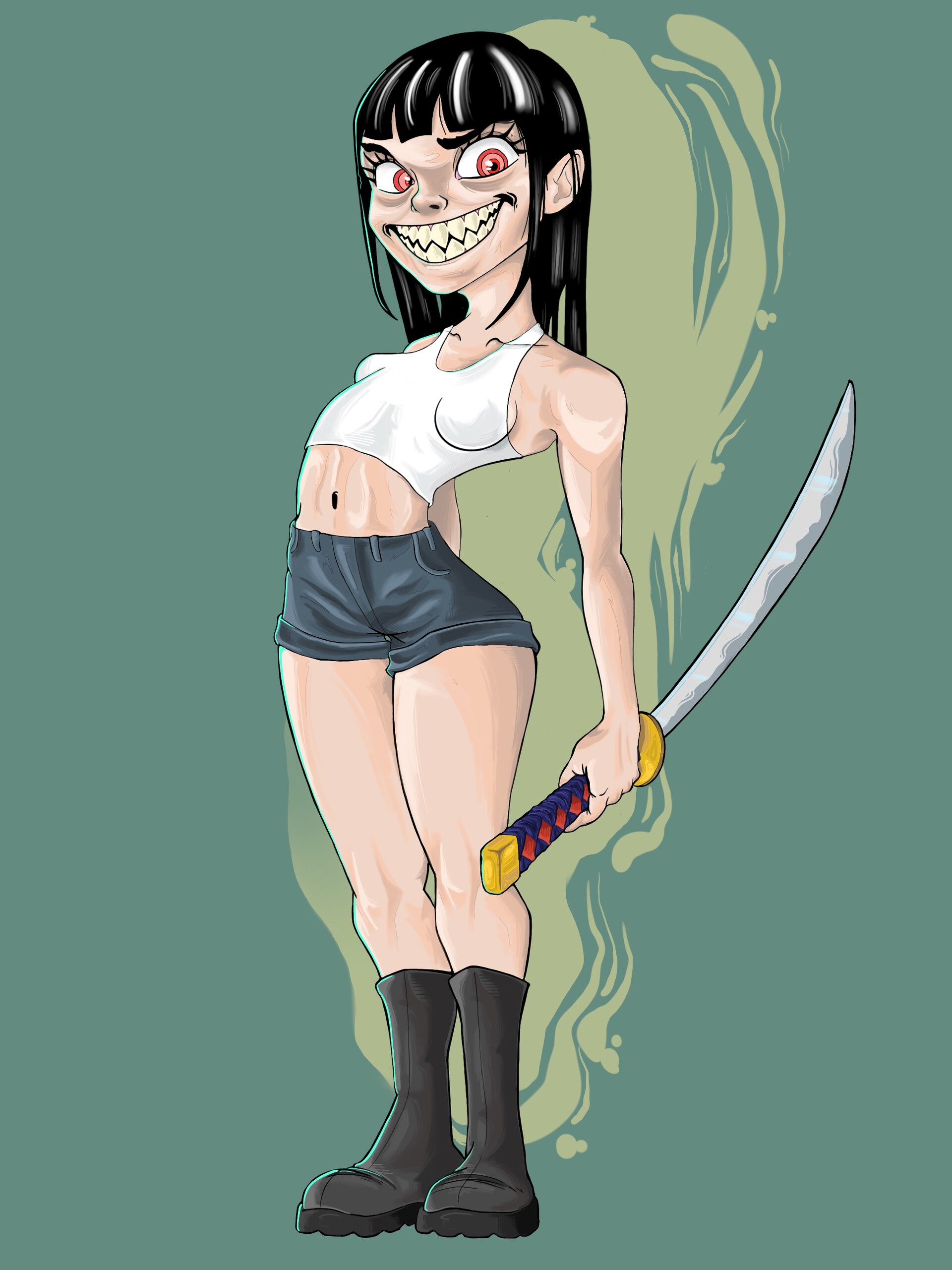 ArtStation - Psycho Tokyo girl