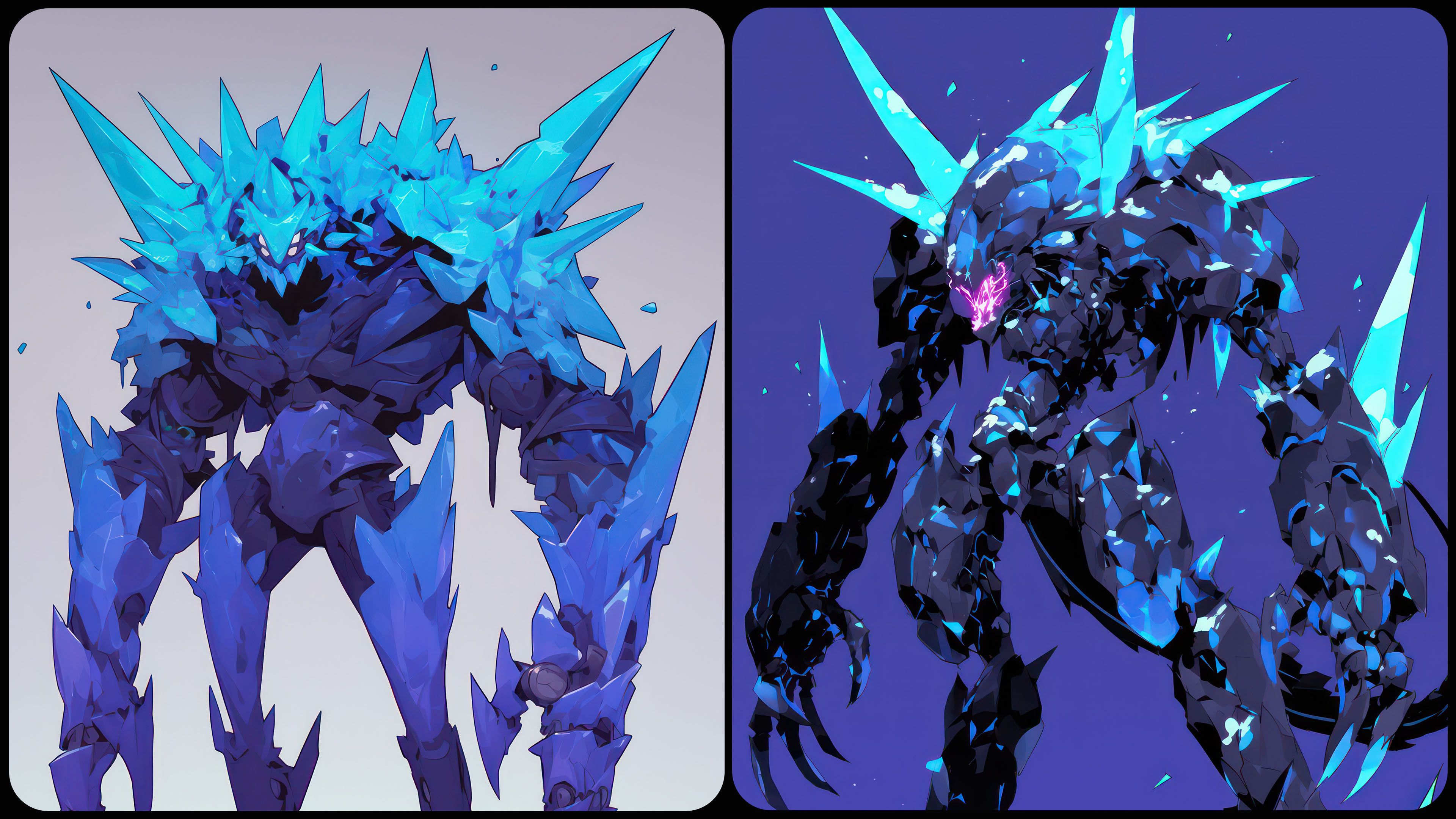 Ferial Studio - 🔹220 Cyberpunk Frozen Monster - Cartoon Character ...
