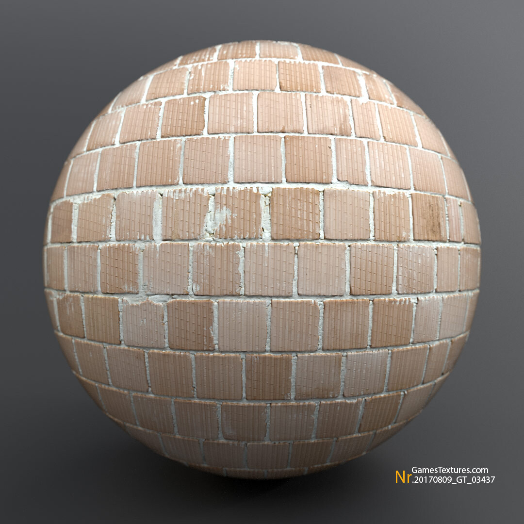 ArtStation - Wall, hollow block 03437 – PBR Material GamesTextures.com