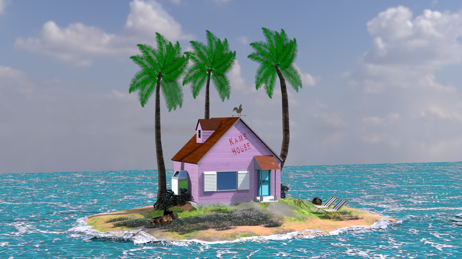 ArtStation - Kame house - Exterior model