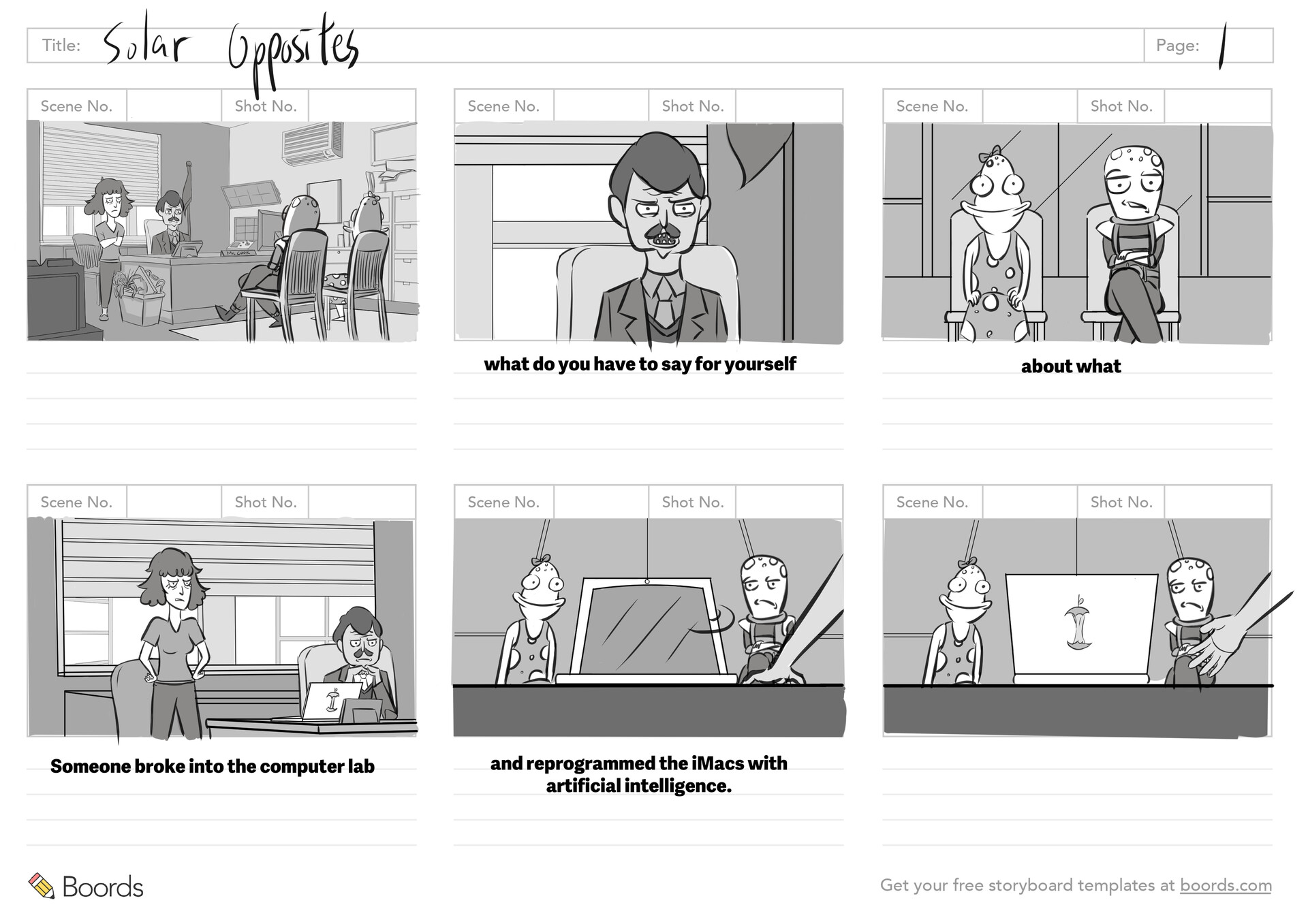 ArtStation - Solar Opposites StoryBoards (Reimagine)