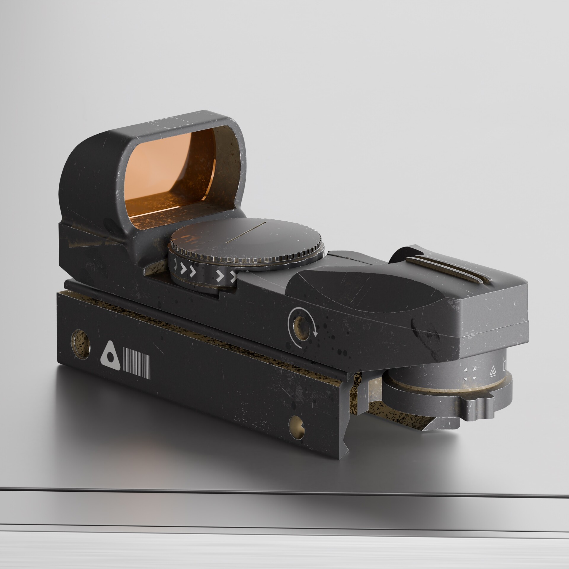 ArtStation - Boomslang | Open Low-Profile Red-Dot Sight