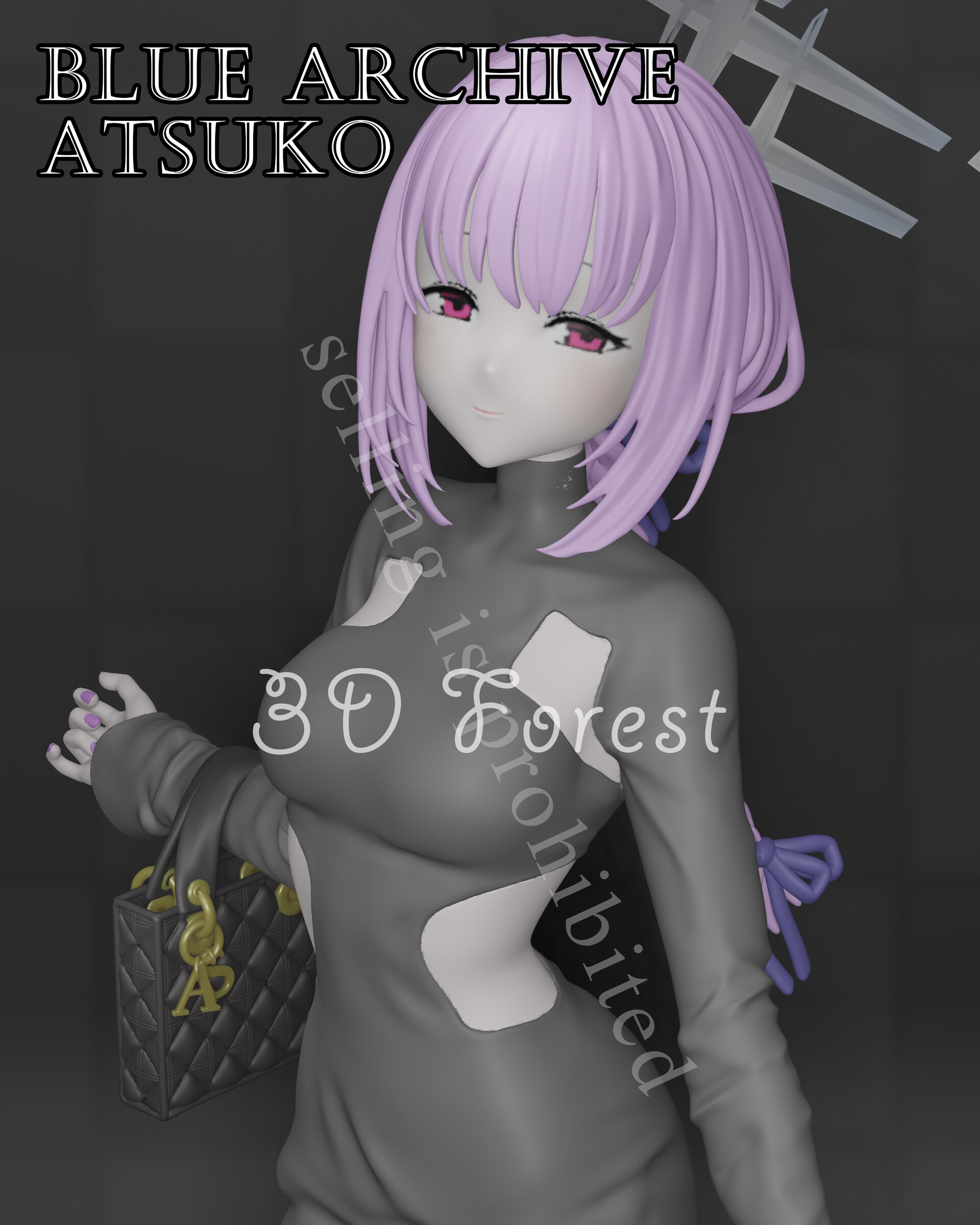 ArtStation - Blue Archive Atsuko(ZOZO costume) 3D printable model