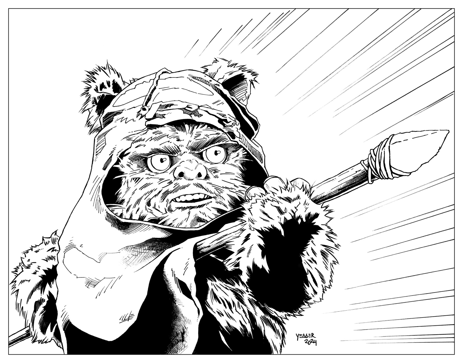 ewok coloring page free