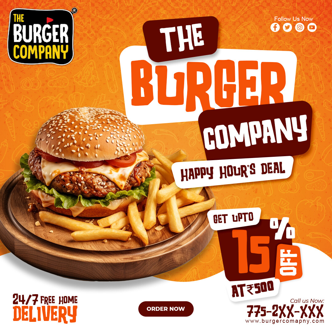 ArtStation - Burger Poster | Promotional Poster