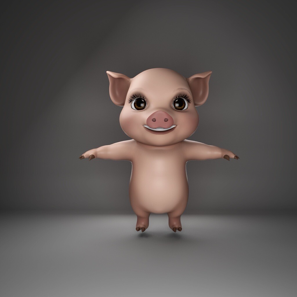 ArtStation - Pig 3D Character