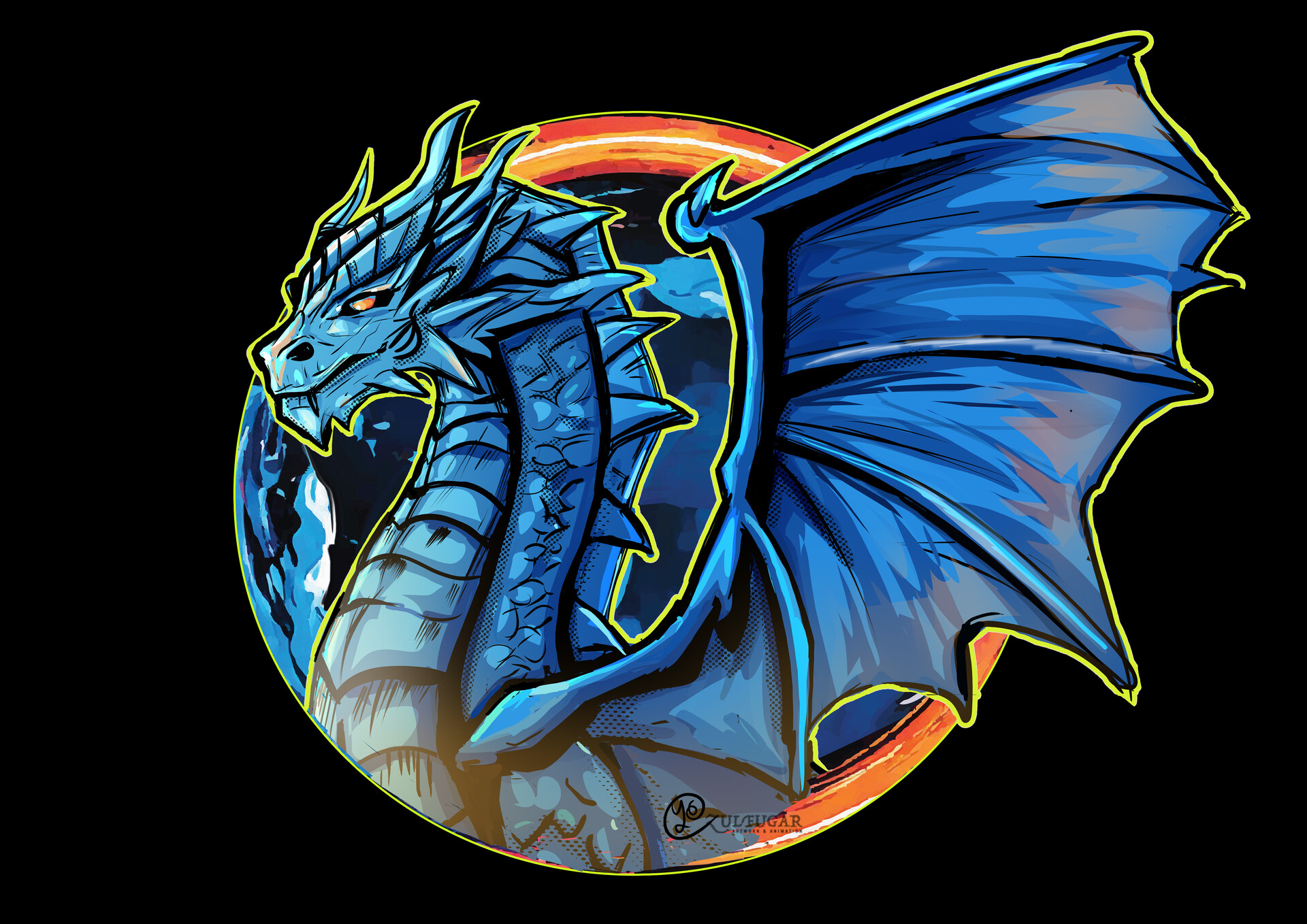 ArtStation - Neon Dragon