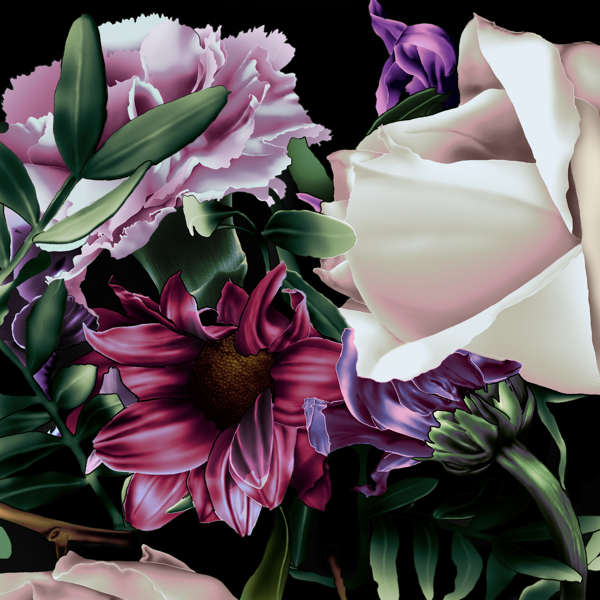 ArtStation - Second flower art piece