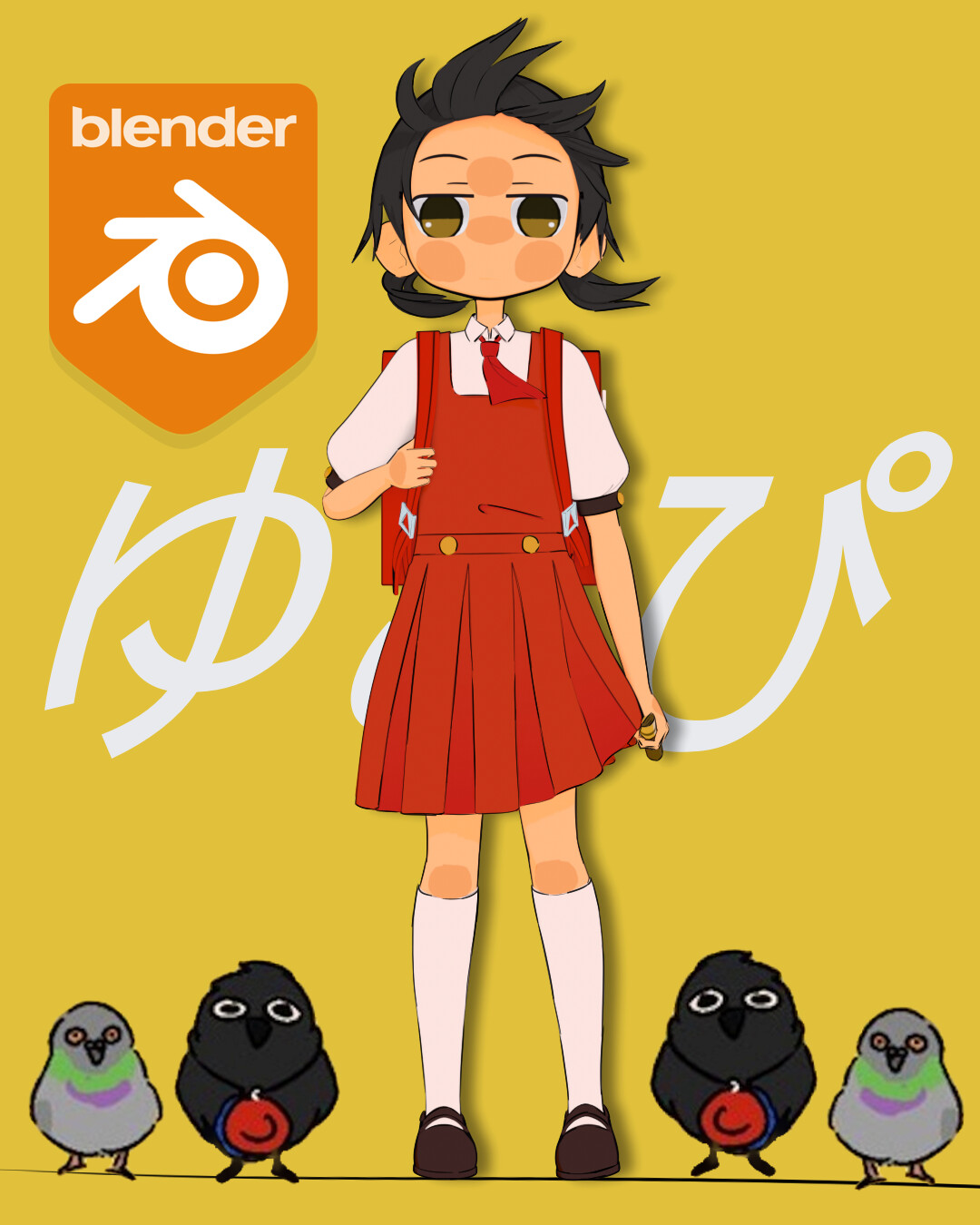 ArtStation - Blender 3d Character - Yukopi Fanart