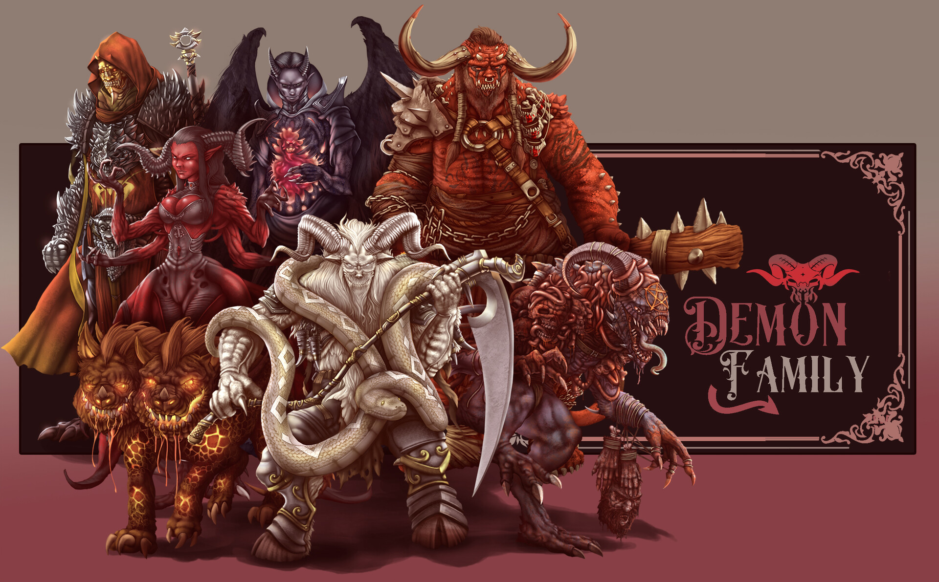 ArtStation - Demon's family