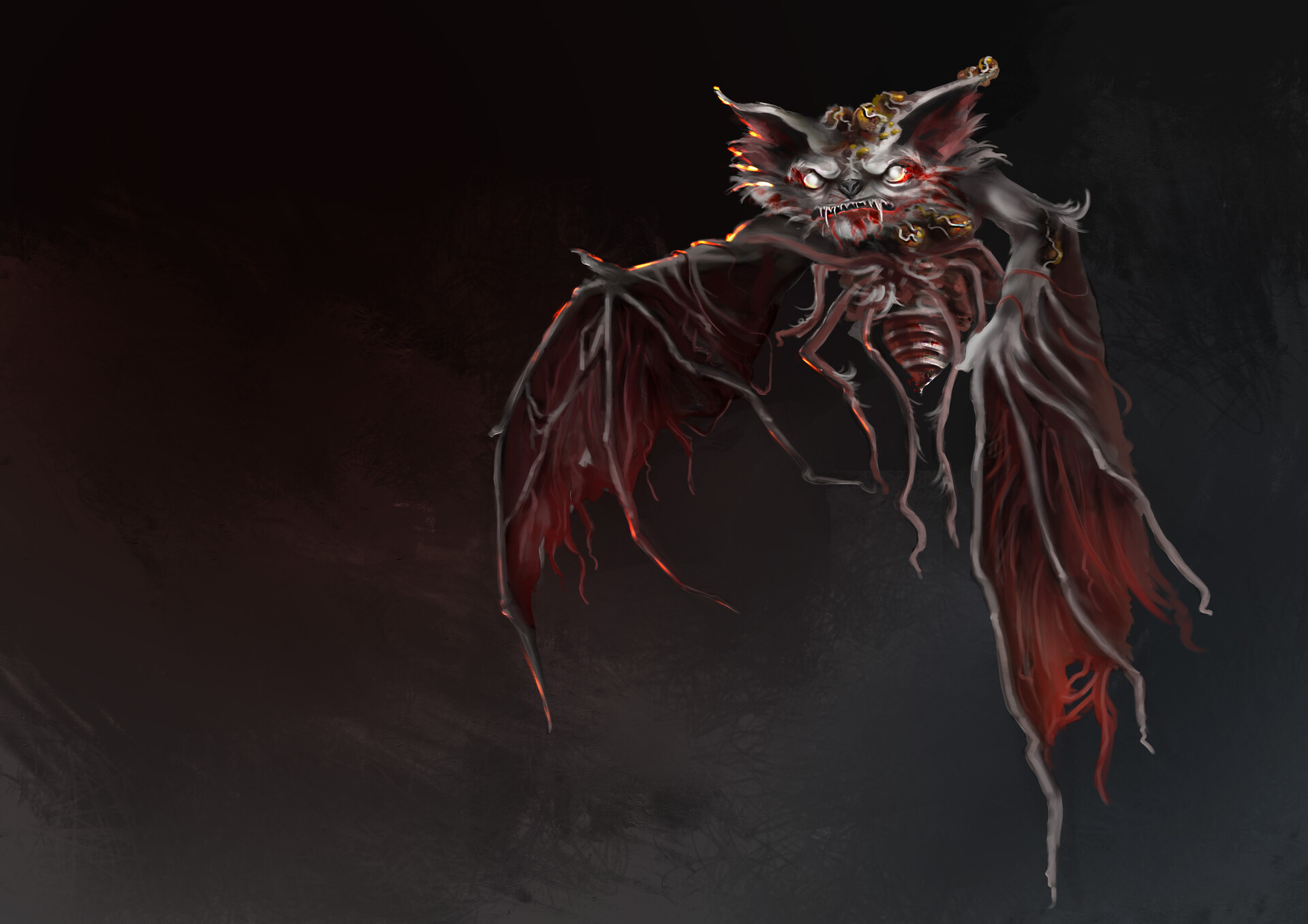 ArtStation - infected dog