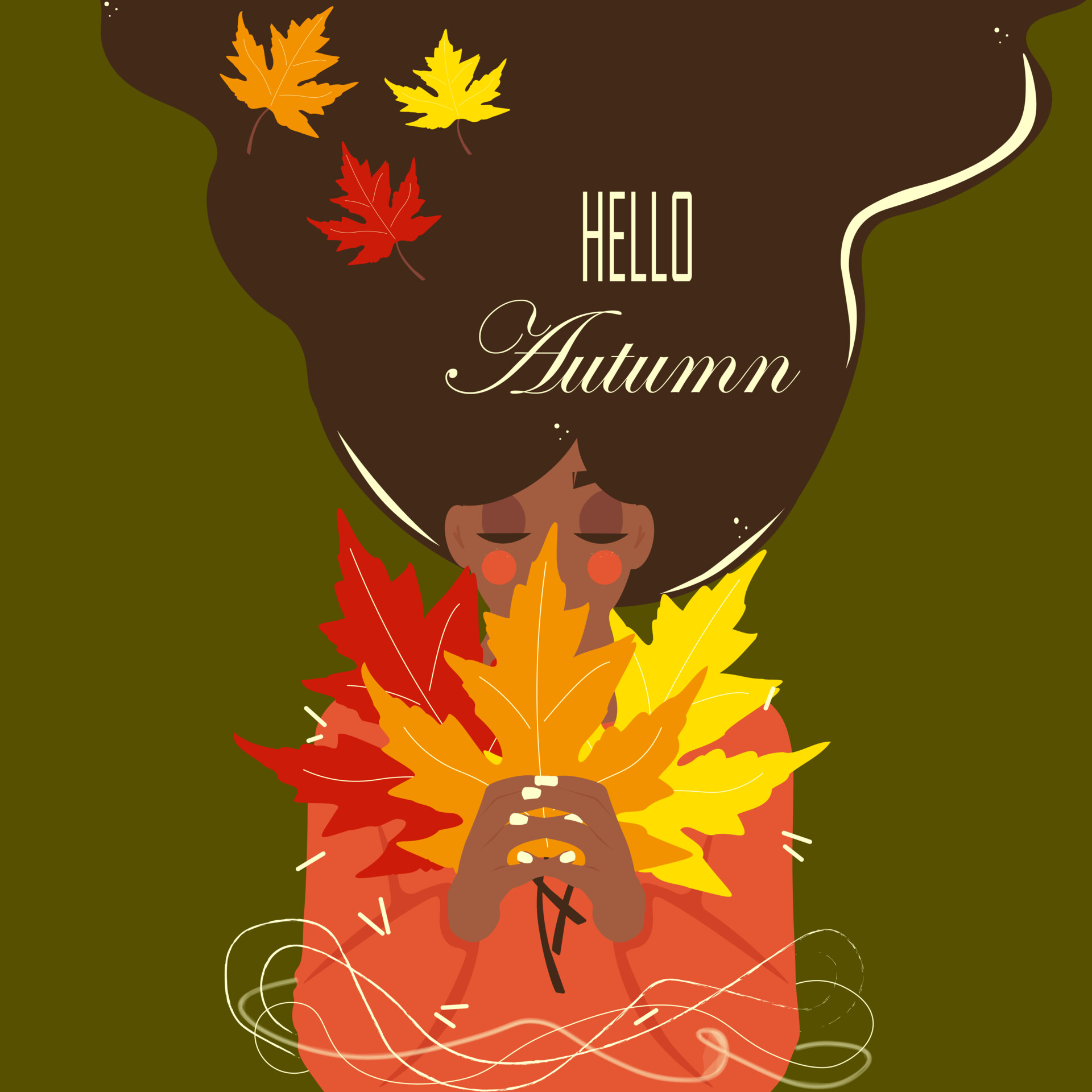 ArtStation - Autumn girl