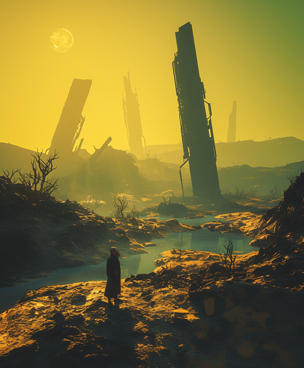 ArtStation - Poisoned wetland planet.