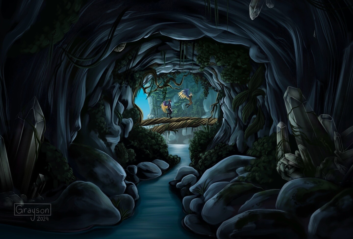 ArtStation - Cave opening