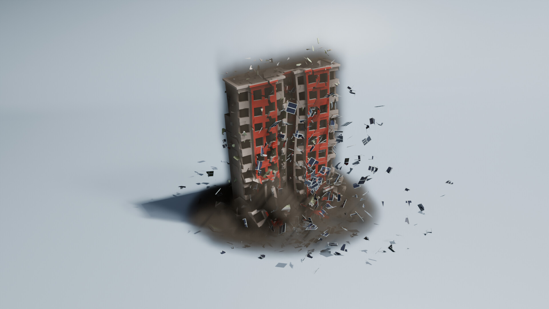 ArtStation - Building collapse