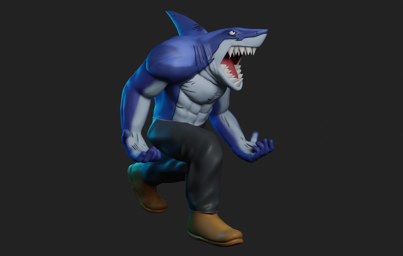 ArtStation - The Sharkman