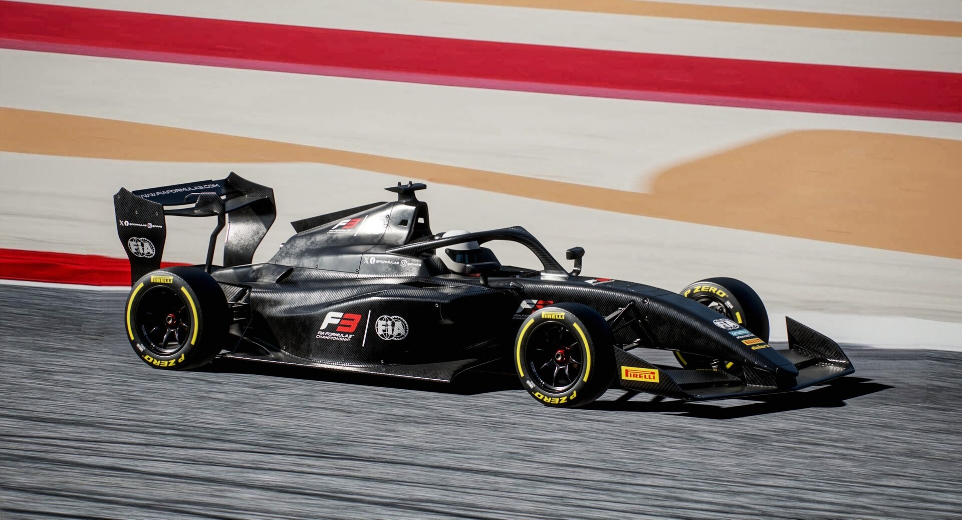 OpticalDreamSoft - Dallara F3 2025 Formula 3 Carbon Race Car PBR 3D model