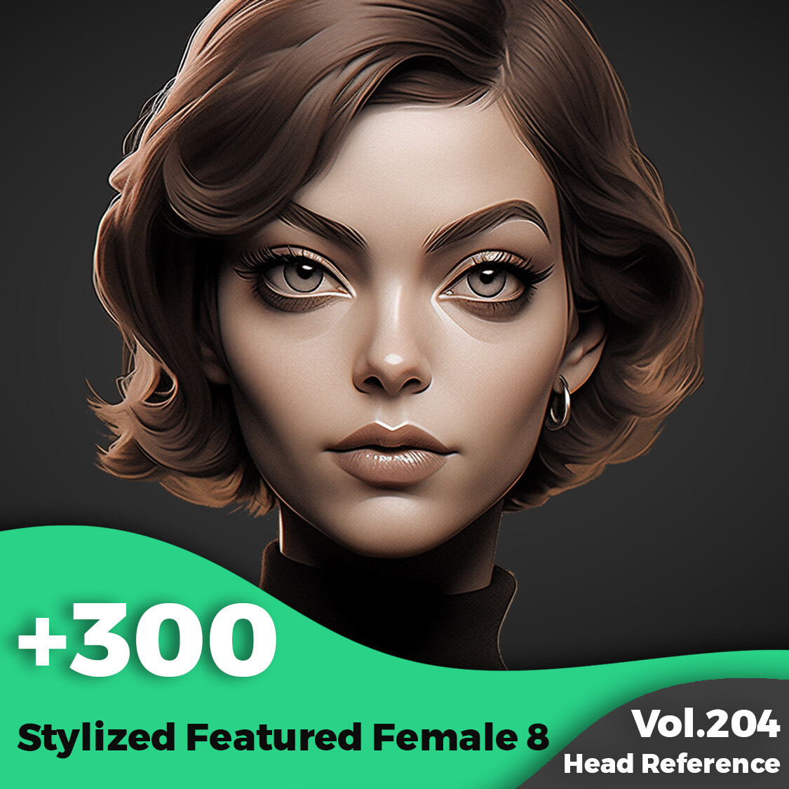 3D Head Sculpt References in 4K - Tika Art - +300 Stylized Featured ...