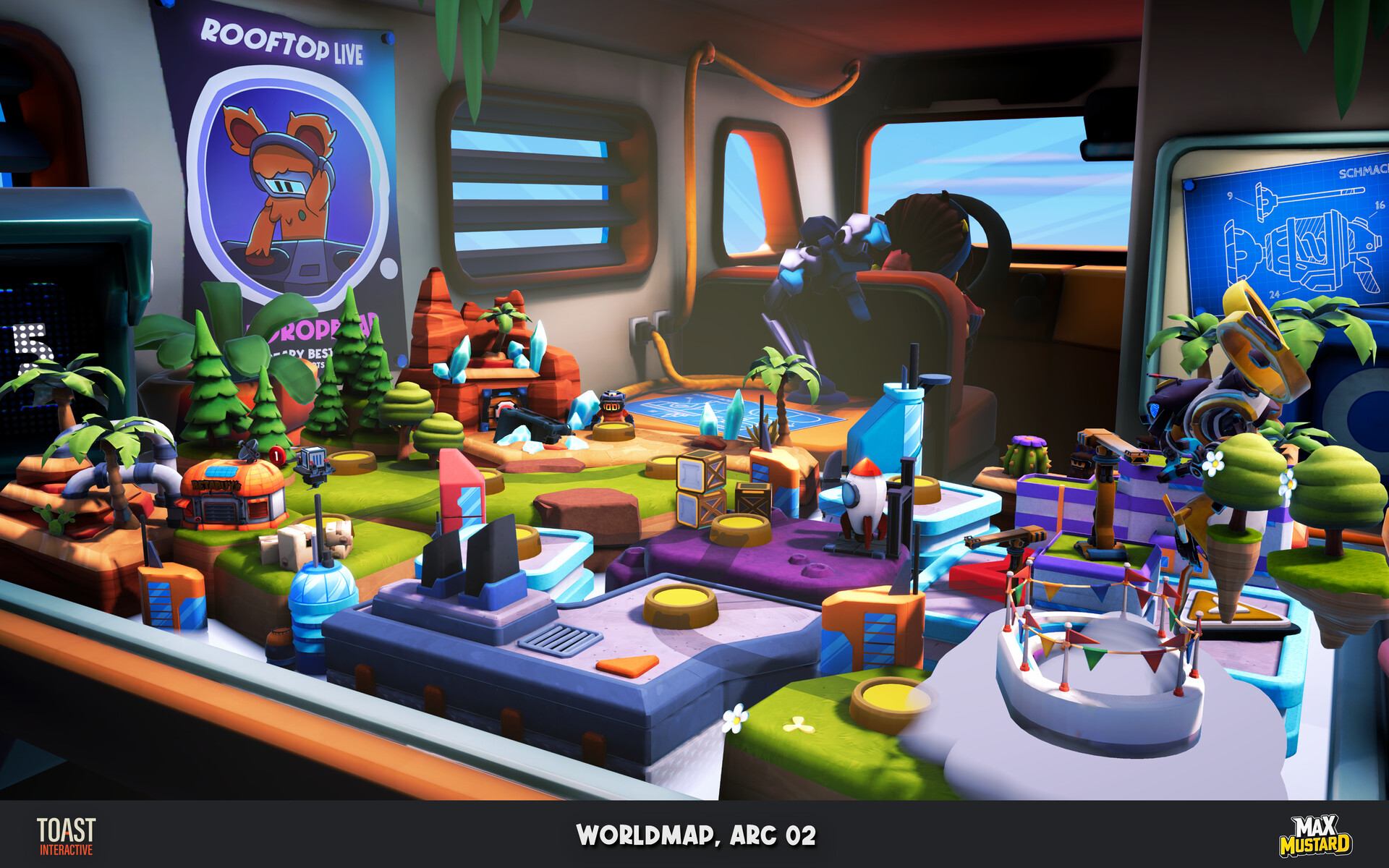 Jonathan Bradley, CGI Generalist - Max Mustard - World Map, Arc 02