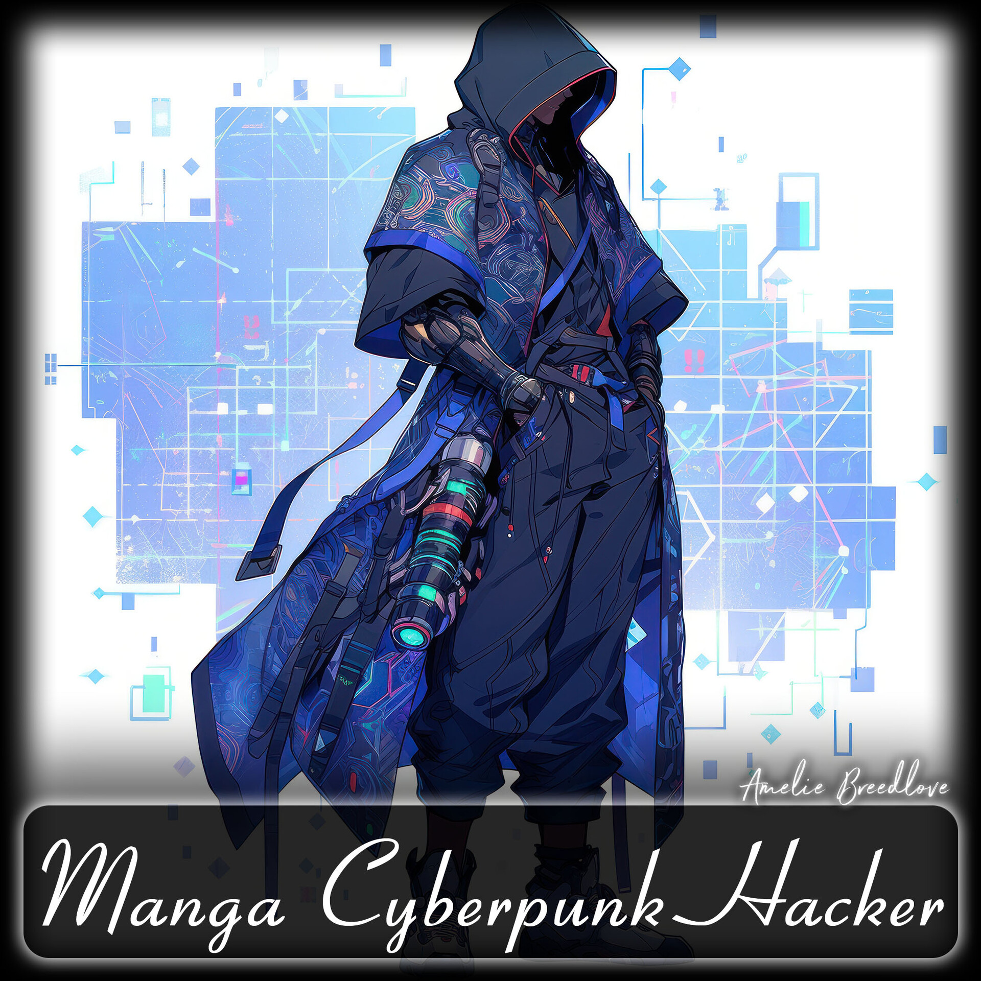 ArtStation - 200 Manga Cyberpunk Hacker (Full Body) Reference Pack | 4K ...