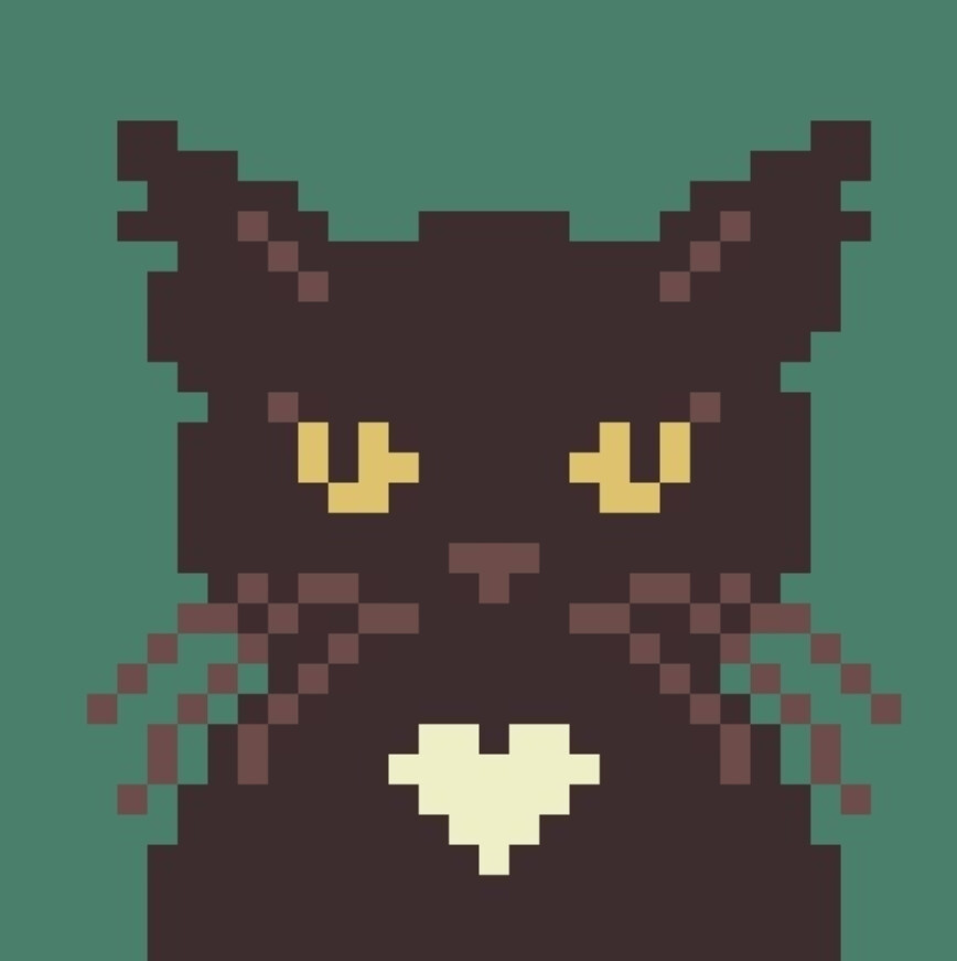 ArtStation - Pixel Art - Pixelated Cat