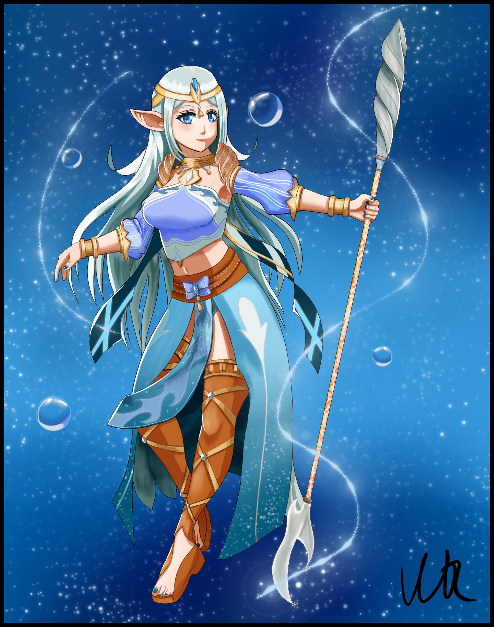 ArtStation - W.I.P. Character Design Sheet - Milla Sapphire (Revision)