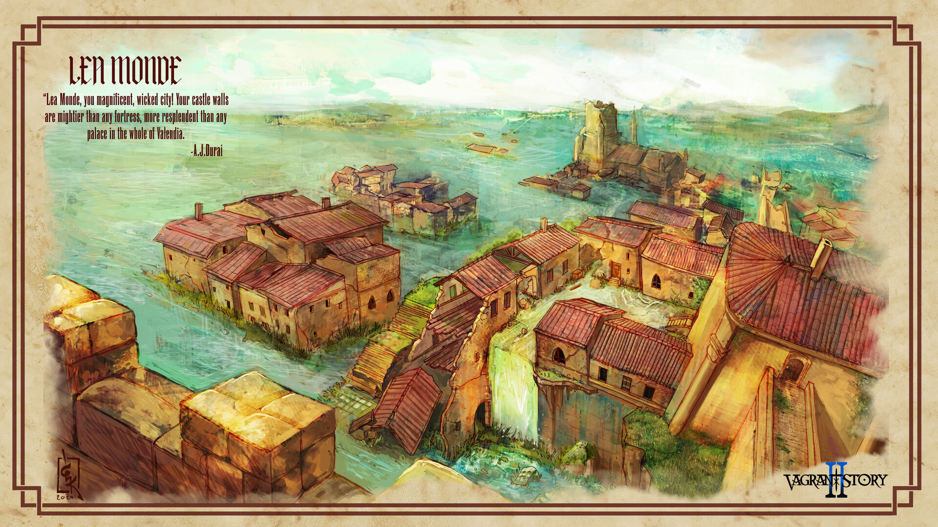 ArtStation - Flooded Lea Monde - Vagrant Story II Portfolio Project