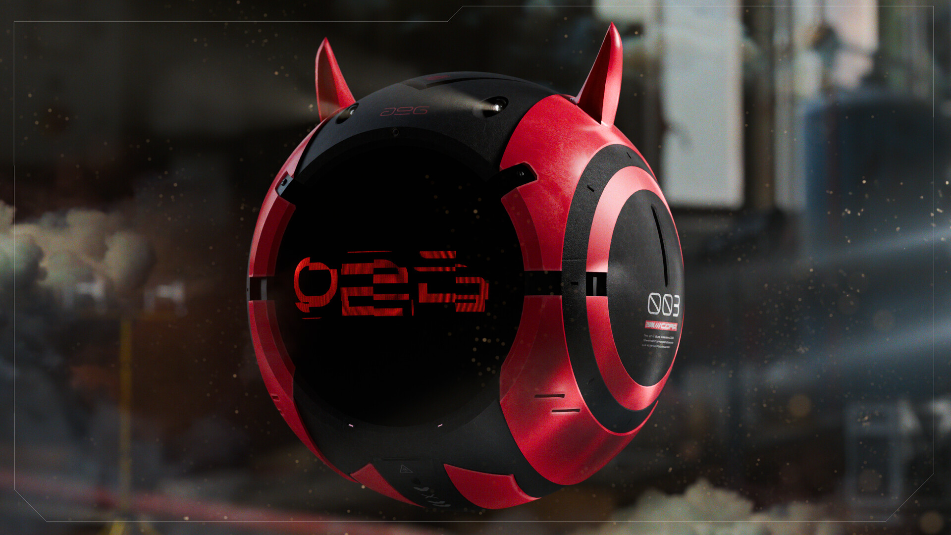 ArtStation - 3D Sci-Fi Bomb Robot