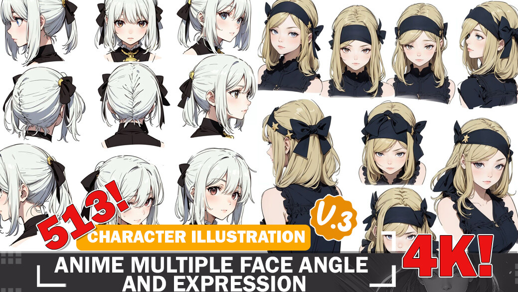 4K Anime Reference Art for Artists and Enthusiasts - 513 Anime Multiple ...