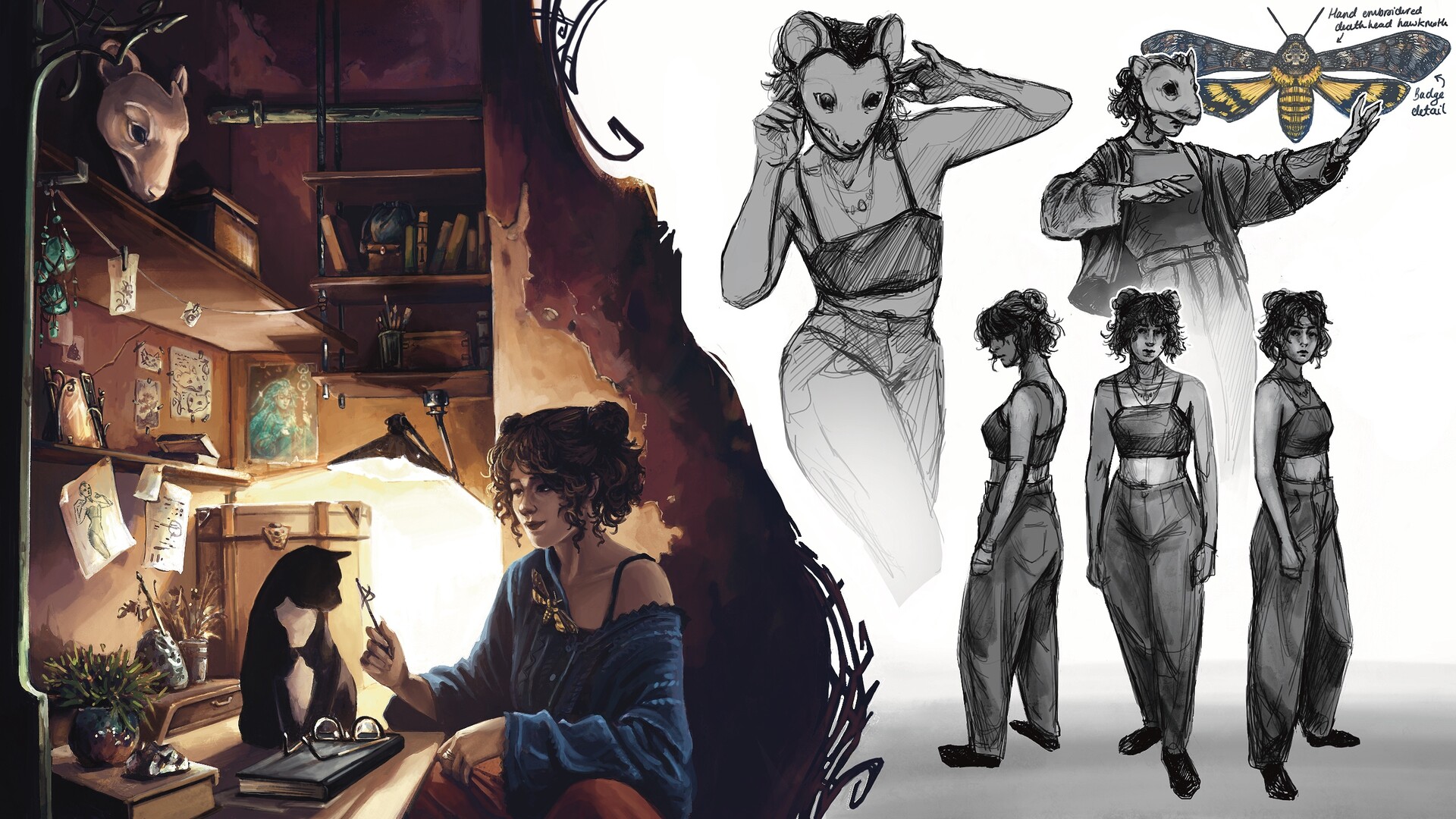 ArtStation - Samantha Mouse, character inspired by arcane.