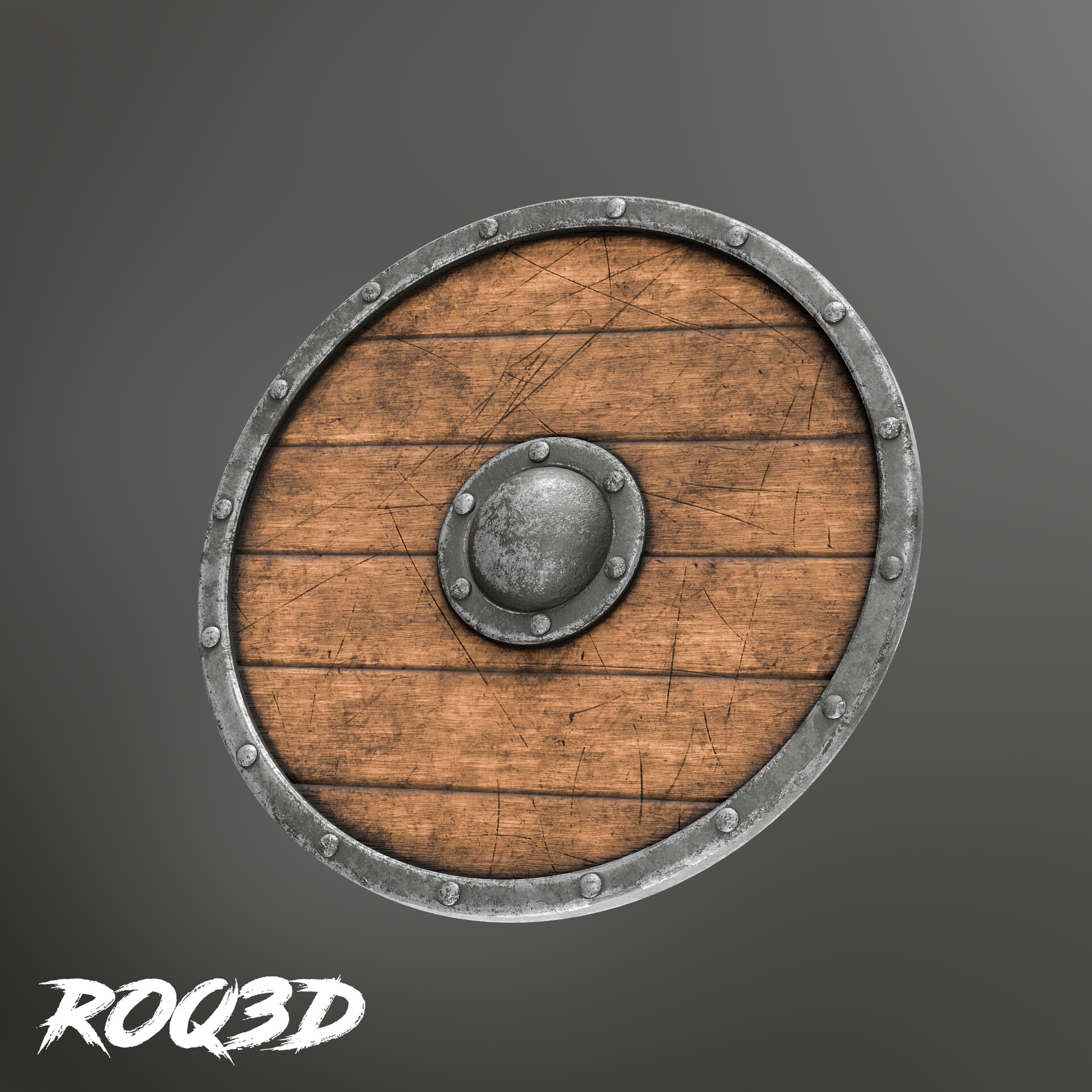 ArtStation - Round Shield 3D Props Render