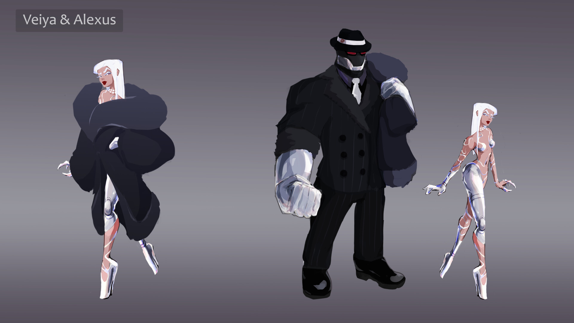 ArtStation - Futuristic mafia duo concept