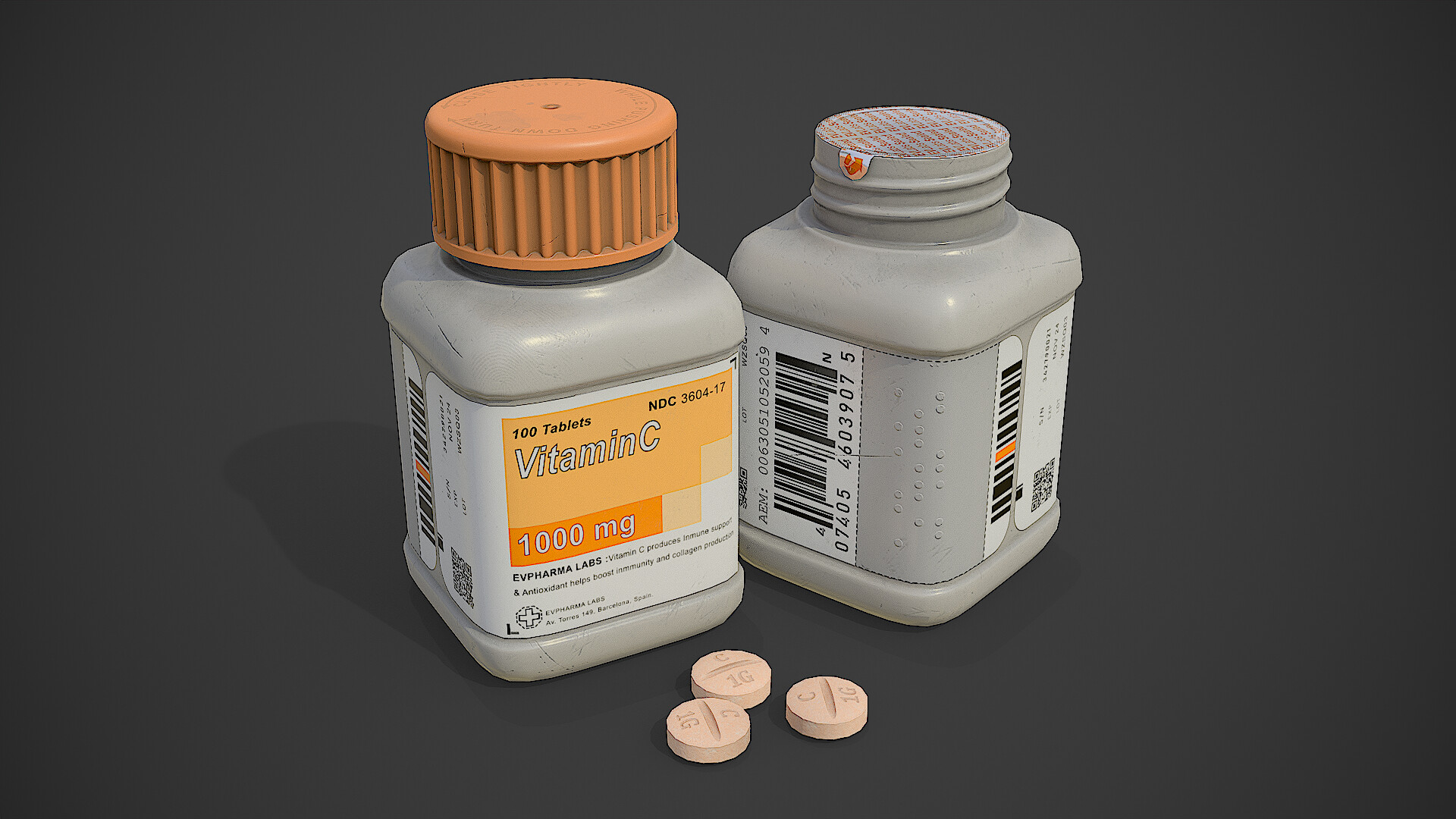 ArtStation - Pill Bottle