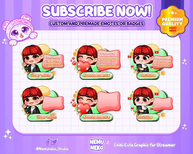 ArtStation - ️CUSTOM CHIBI PANEL💚