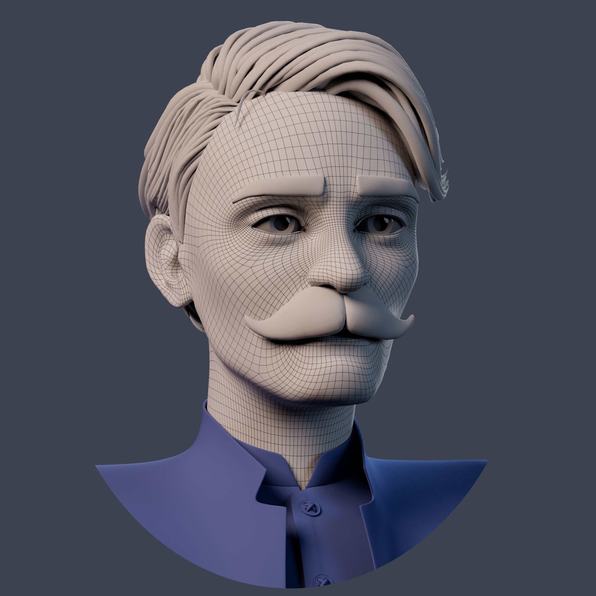 ArtStation - 3D model of Hüseyin, Atatürk's uncle