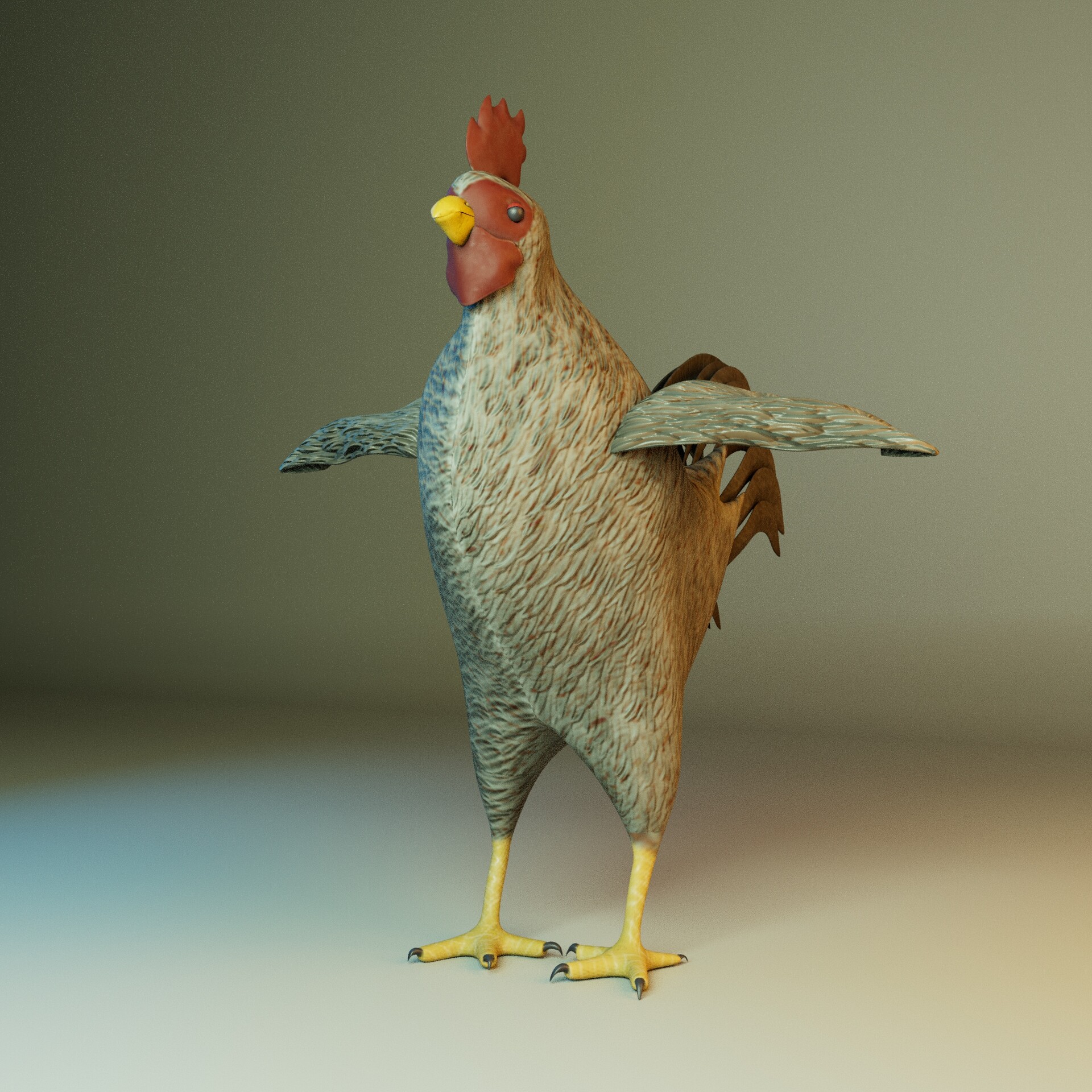 ArtStation - hen 3d model