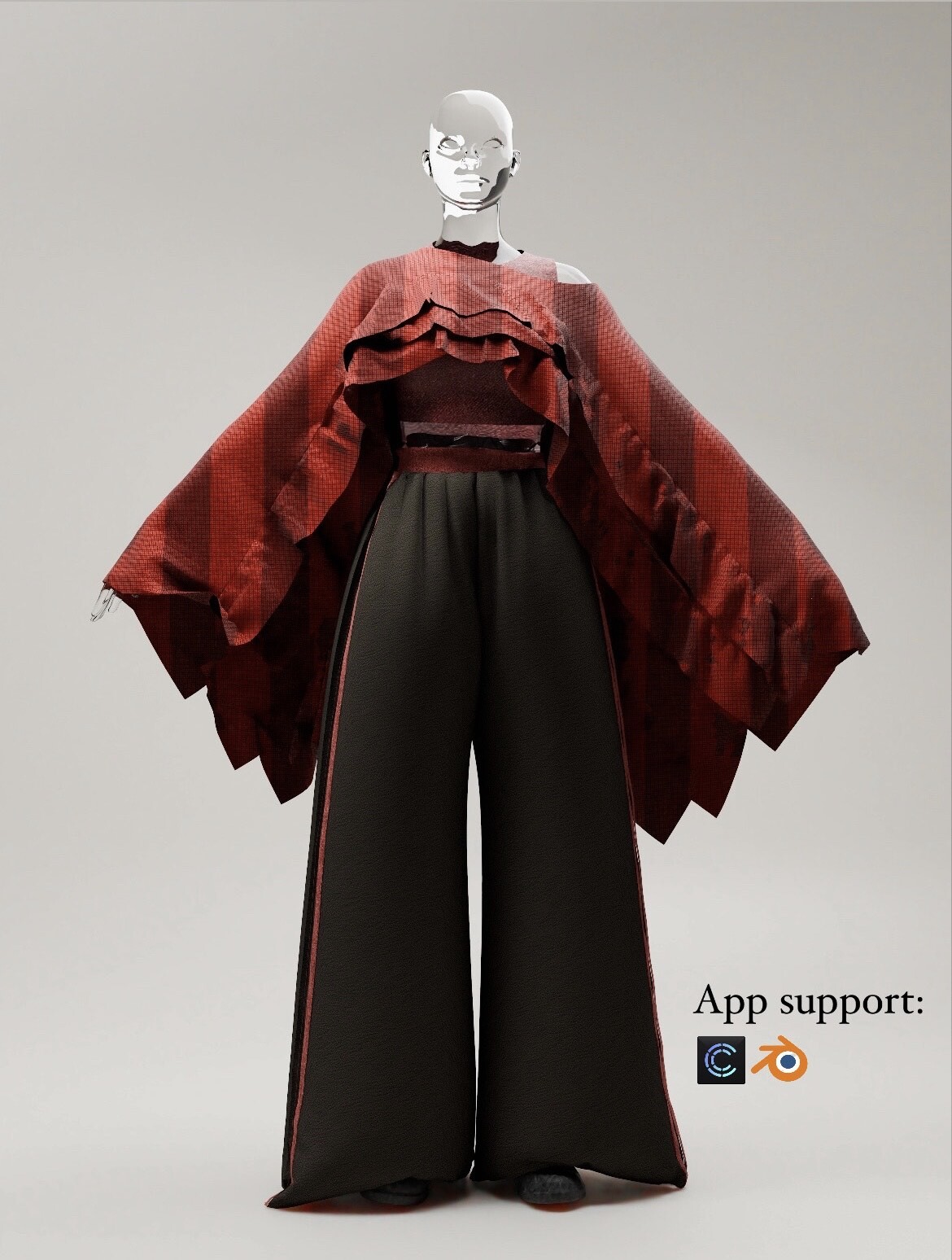 ArtStation - a cape- digital fashion