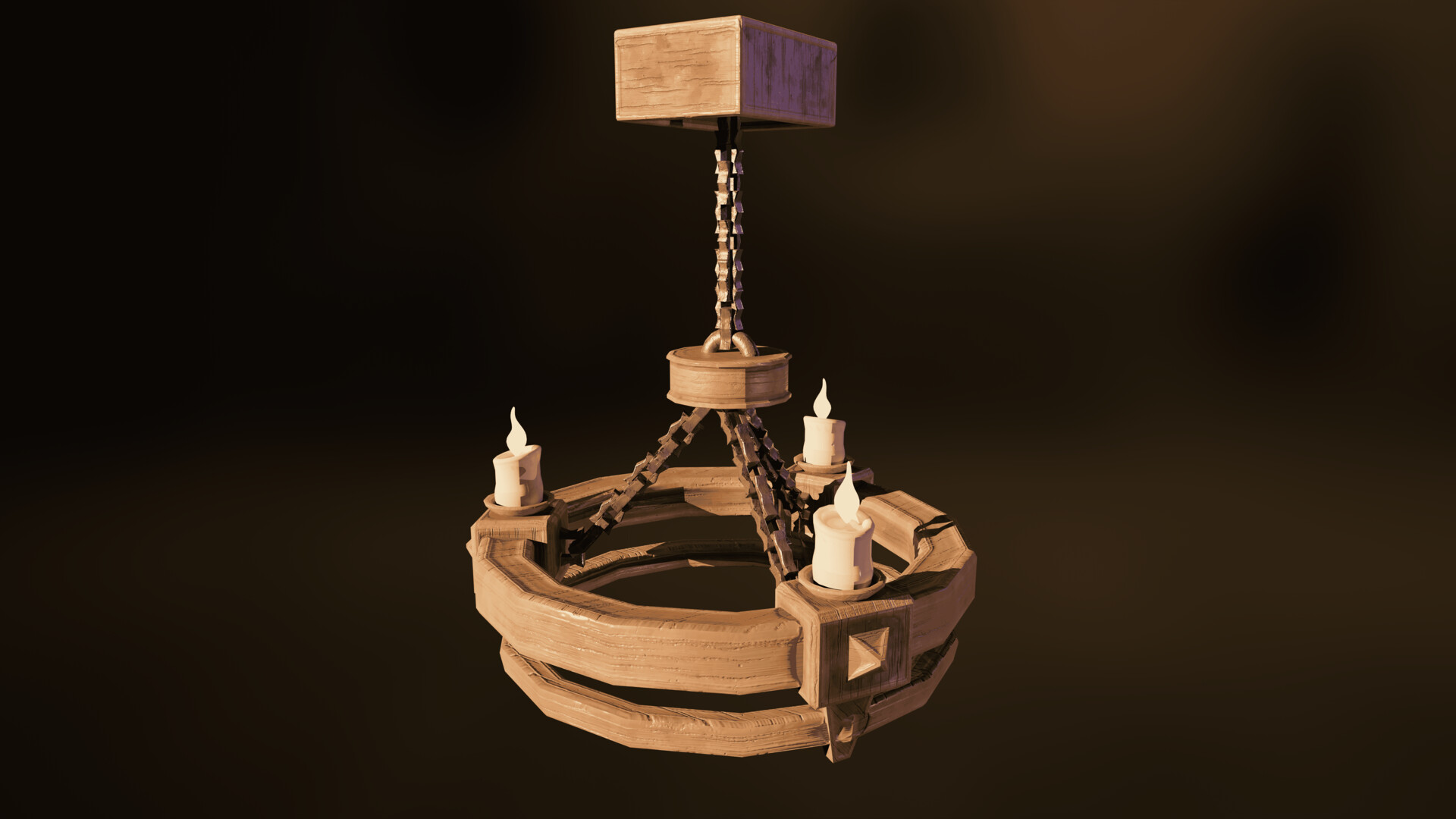 ArtStation - Stylized HANGING LIGHT | VINTAGE | MAYA