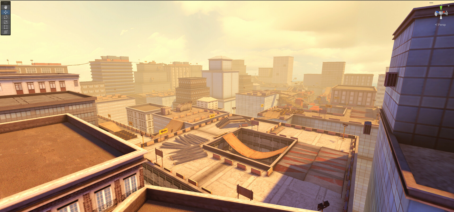 ArtStation - ROOF Top game Environment_ Geni Team