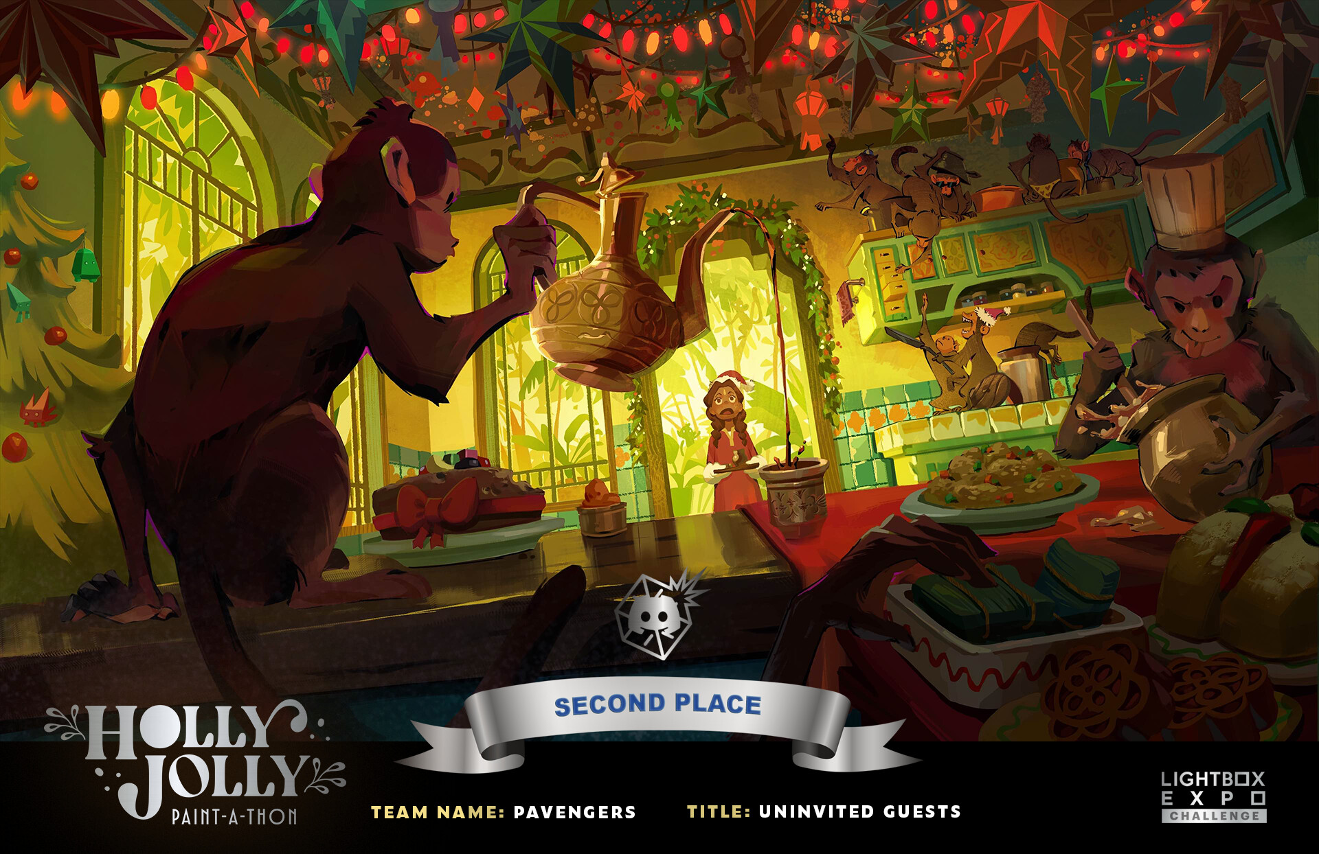 ArtStation - Uninvited Guests [2024 Lightbox Expo "Holly Jolly Paintathon" 2nd Place Winner; 24 ...